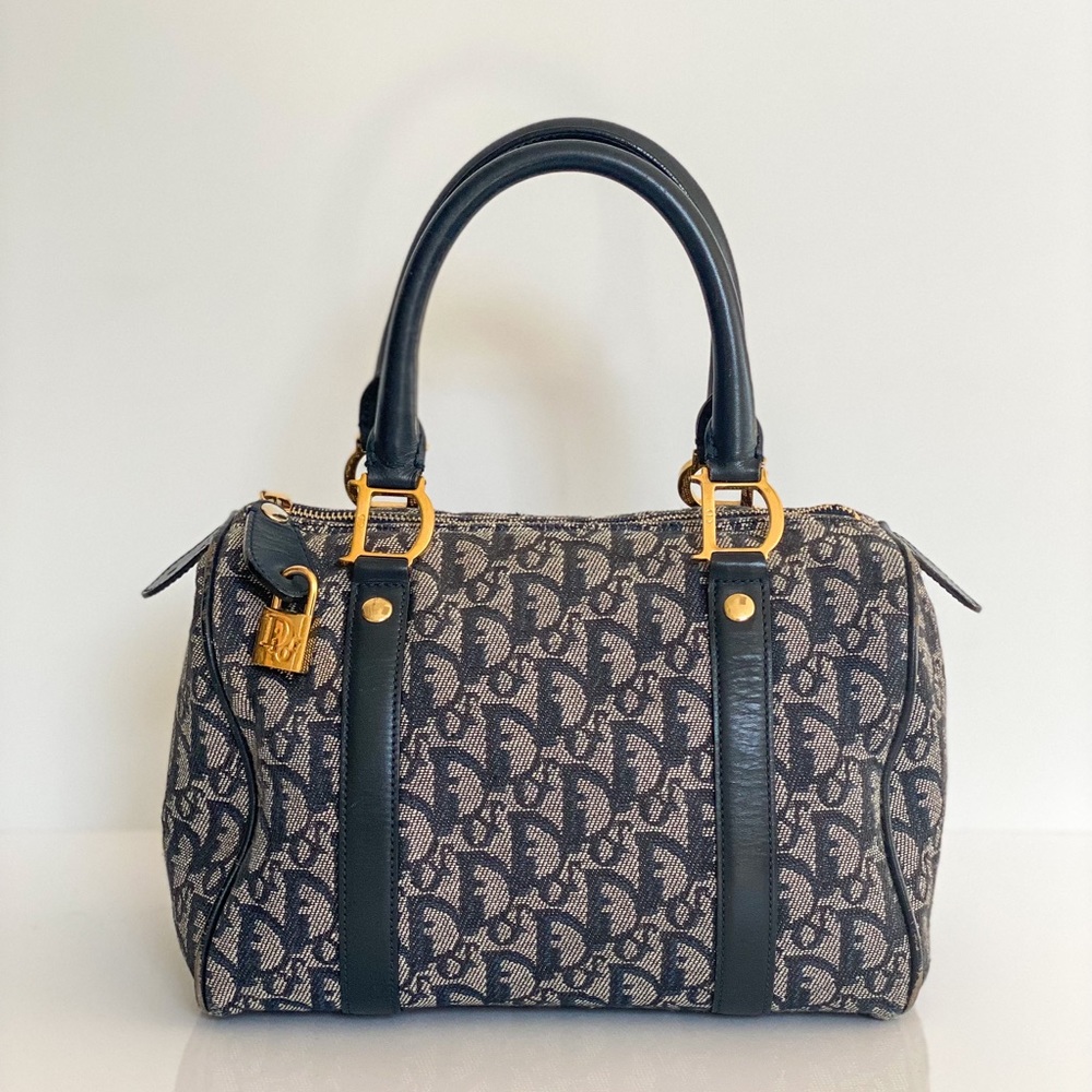 Vintage Dior Monogram Boston Bag - Gem